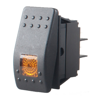 Amber/Yellow Rocker Switch - 4x4TruckLEDs.com
