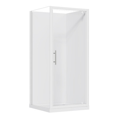 Brighton Offset Waste Flat Liner 1000 x 1000mm 2 Sided White - Raymor