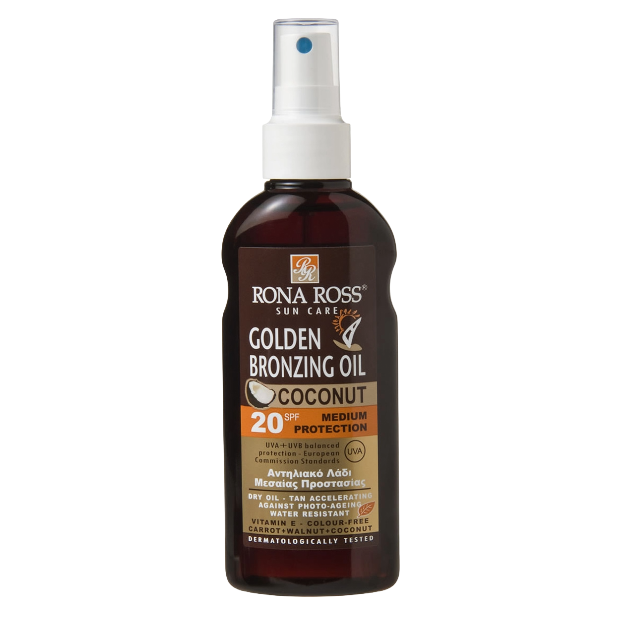 Rona Ross Golden Bronzing Dry Oil Coconut SPF20 | Rona Ross Skin care