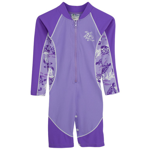 Tuga Girls UV L/S Swimsuit 'High Tide' Amethyst | Girls UV Clothing