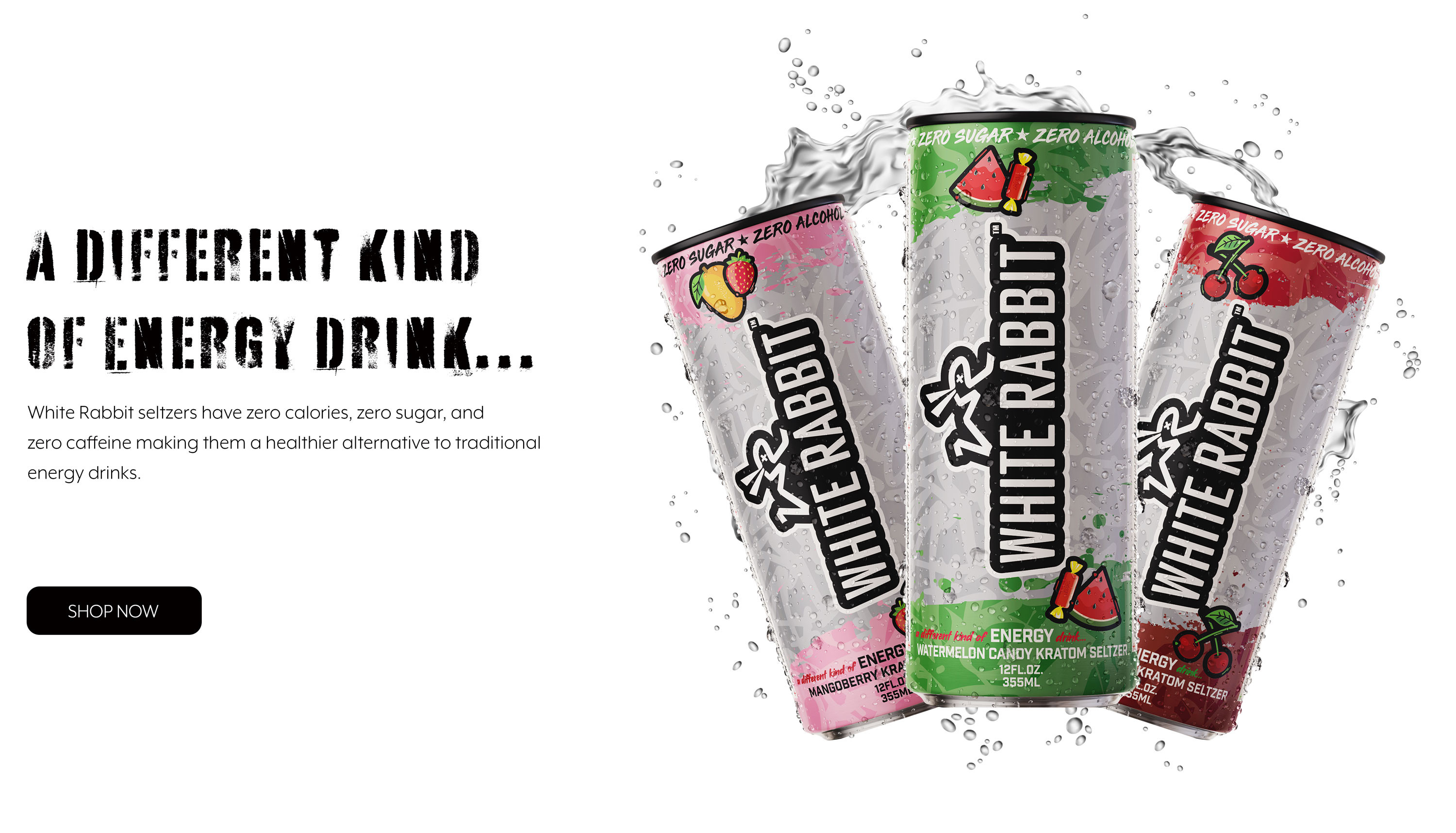 White Rabbit Kratom Seltzer Drinks: #1 Kratom Soda Beverage