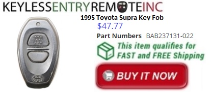 1995 Toyota Supra Key Fob Remote Programming Instructions - Keyless ...