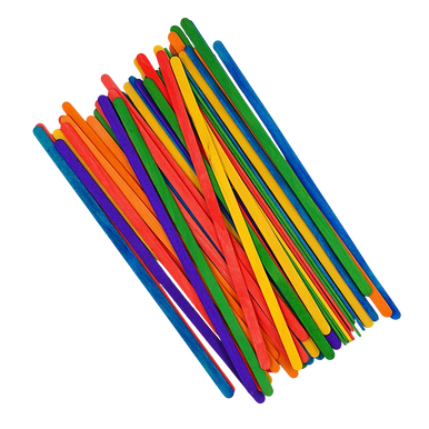 Wooden Spill Sticks Assorted 100pc - Marmadukes