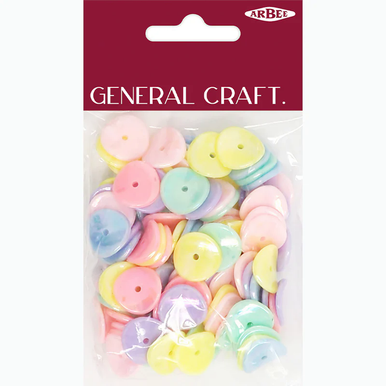 Wave Buttons 15mm Pastel 40g - Marmadukes Early Years Resources Pty Ltd