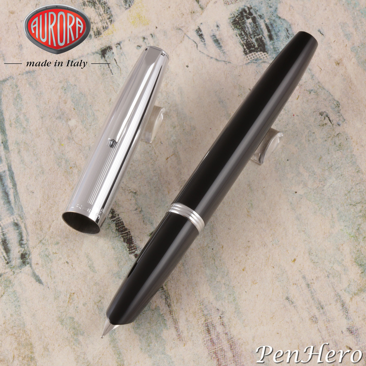 Aurora Duo Cart Black Fountain Pen Medium Nib DC57-CNM | eBay