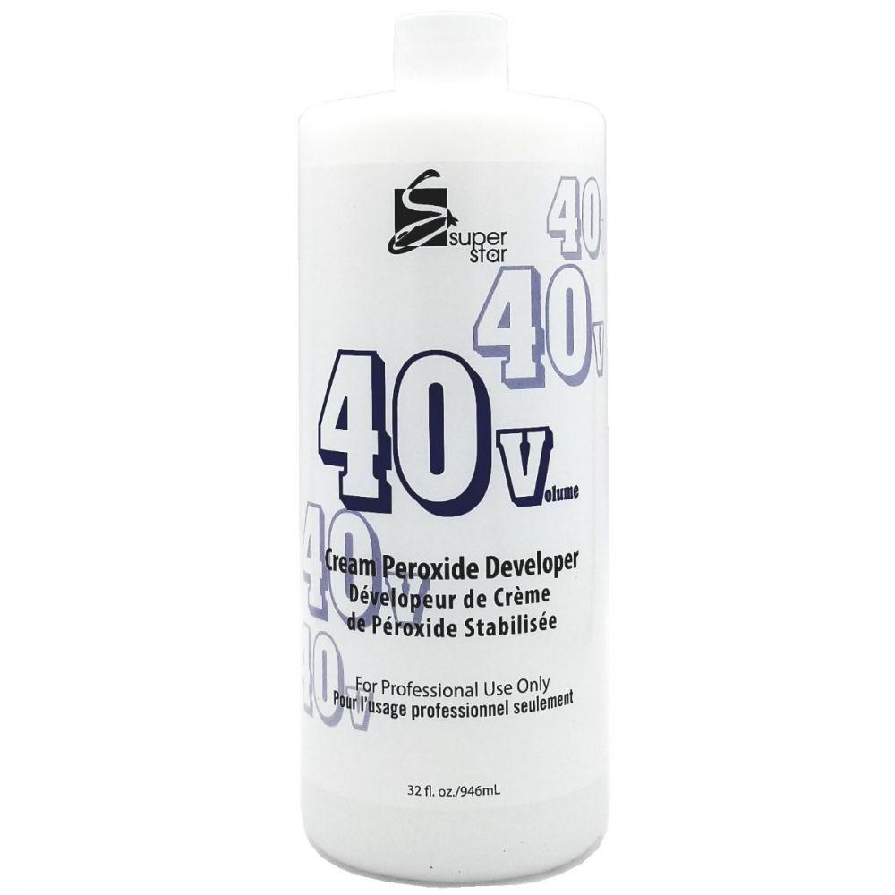 Super Star Cream Peroxide Developer 40 Volume 32oz - Barber Salon Supply