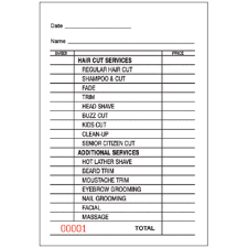 Scalpmaster Barber Check Pad 12pk - Barber Salon Supply