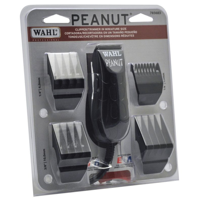 Wahl Professional Black Peanut Trimmer - Barber Salon Supply