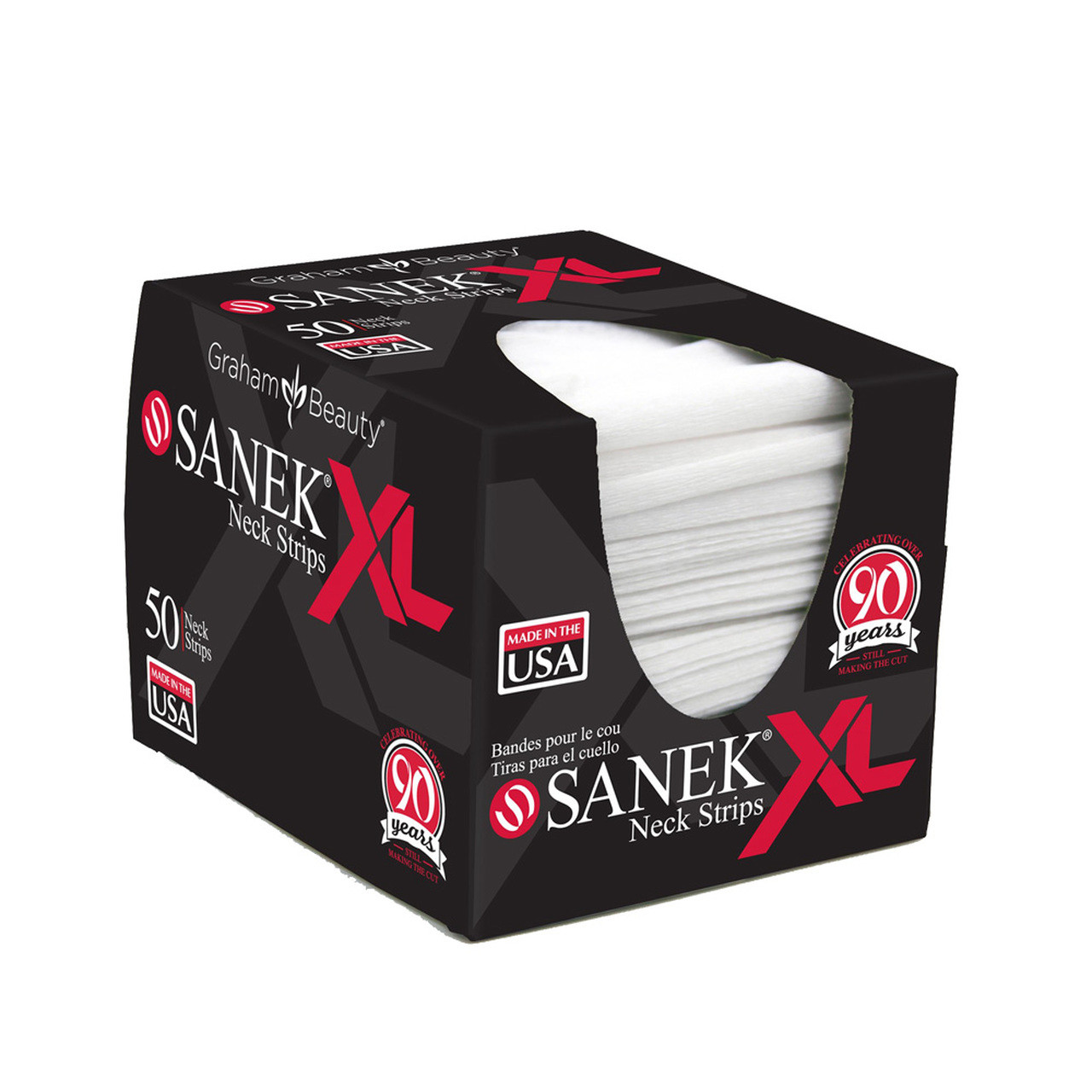 Sanek XL Neck Strips 50 Count - Barber Salon Supply