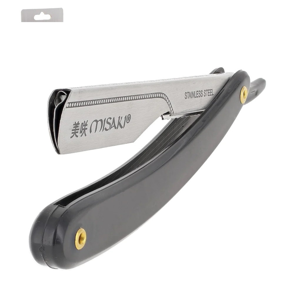 Misaki Slide Out Razor Black Kit - Barber Salon Supply