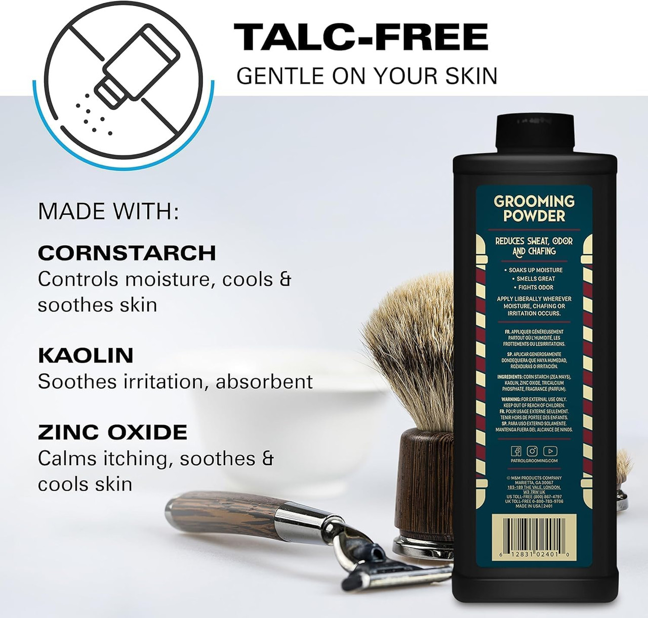 Bump Patrol Barber Pro Grooming Powder - Barber Salon Supply