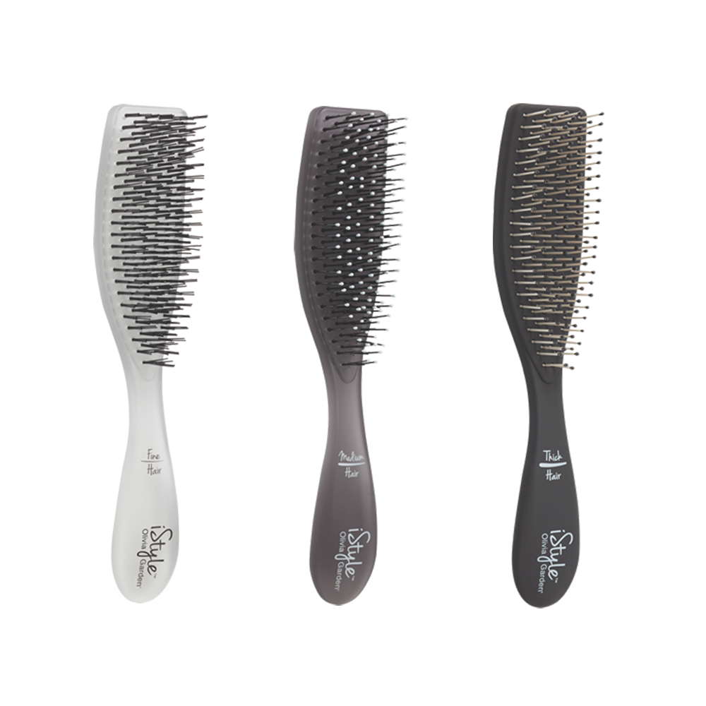 Olivia Garden iStyle Compact Styling Brush 3-pc Box Set - Barber Salon ...