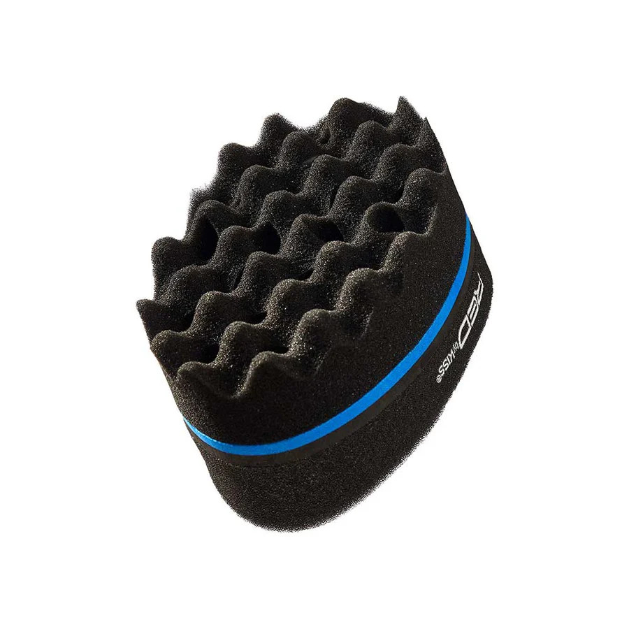 Red by Kiss Curved Dual Sided Twist Sponge Medium - Barber Salon Supply