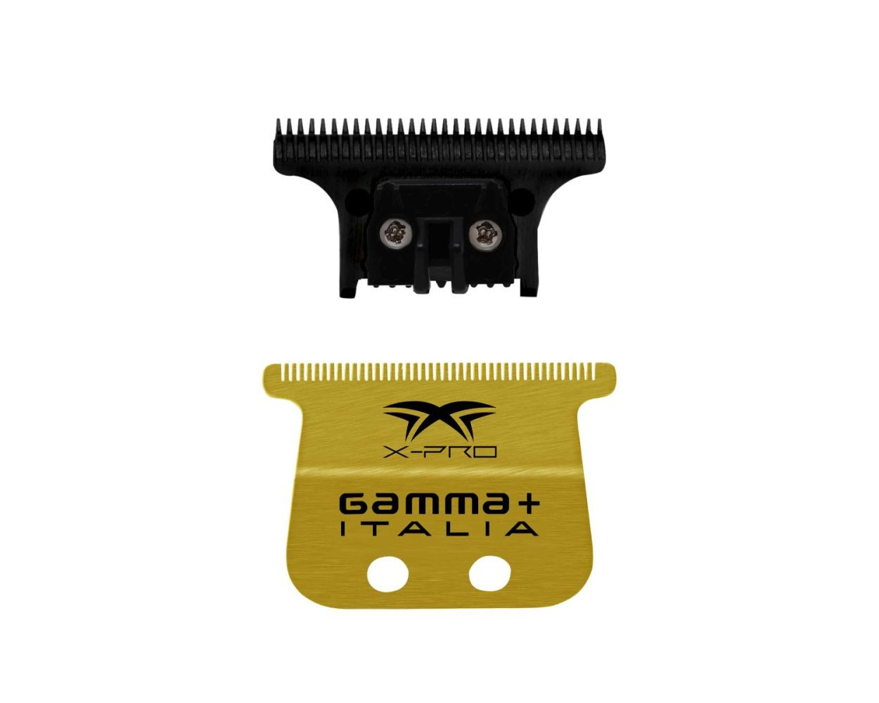 Gamma+ X-Pro Wide Gold Titanium Fixed Blade & DLC "The One" Cutting ...