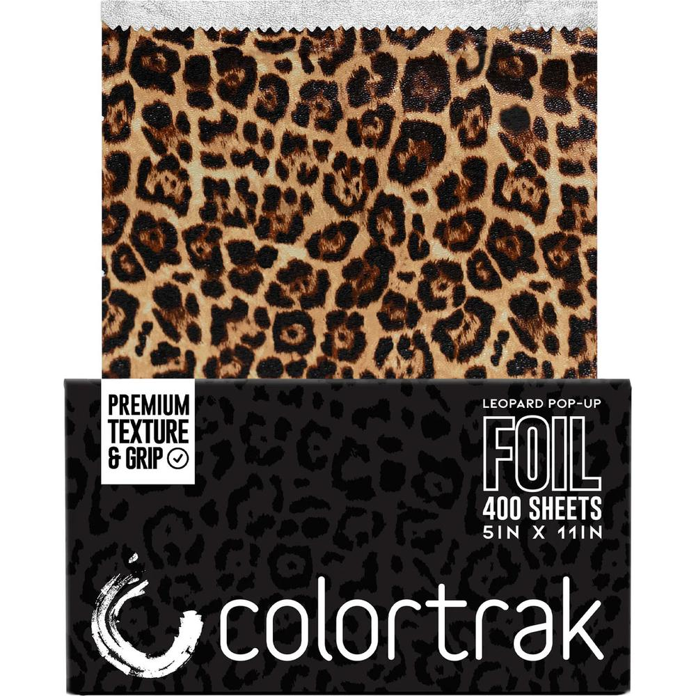 Colortrak 400ct Leopard Pop-Up Foil 5"x11" - Barber Salon Supply