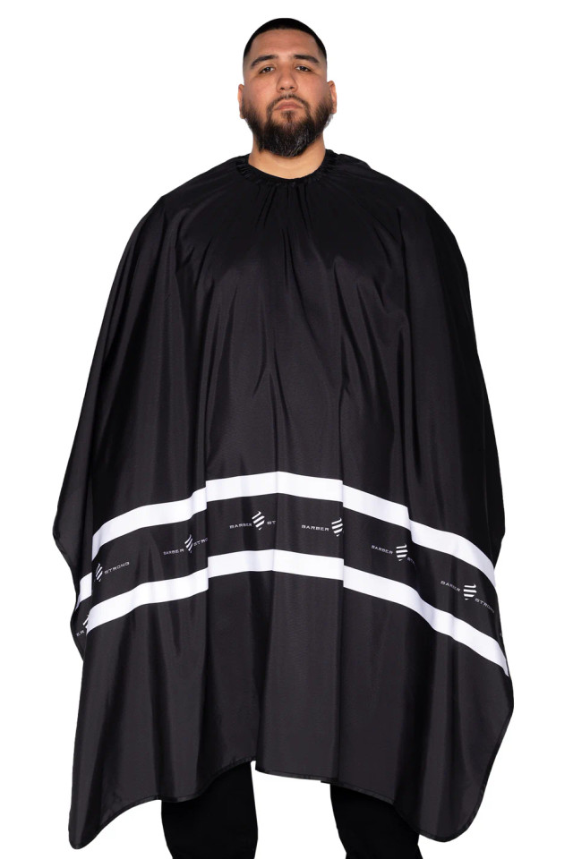 Solo Barbers Black Barber Cape - Barber Salon Supply