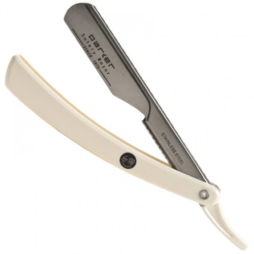Parker PTW Barber Slide Out Razor White - Barber Salon Supply