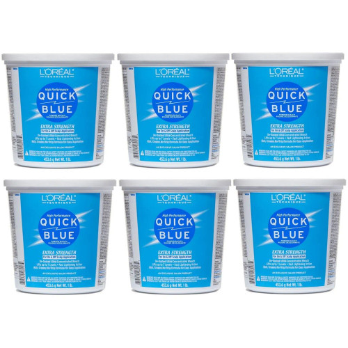 L'Oreal High Performance Quick Blue Powder Bleach 1 Lb 6PK - Barber ...