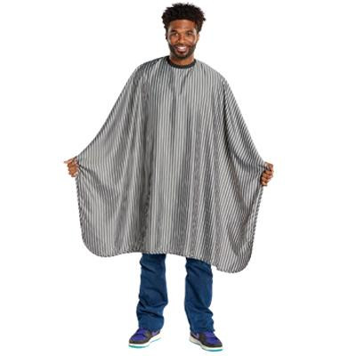 Scalpmaster Striped Barber Cape - Barber Salon Supply