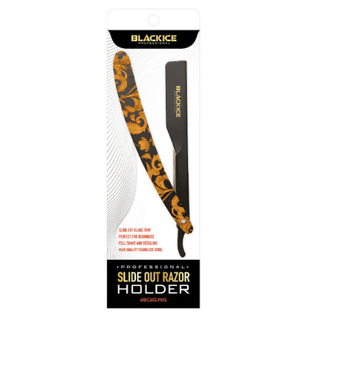 Black Ice Slide Out Razor Masterpiece - Barber Salon Supply