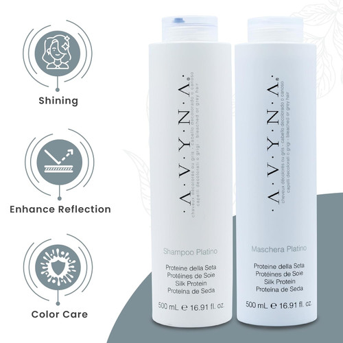 Avyna Purple Shampoo and Conditioner (Maschera) Set 16.91 fl oz ...