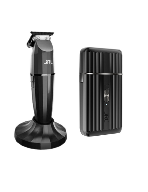 JRL Onyx Cordless Trimmer and Single Foil Shaver Duo - Barber Salon Supply