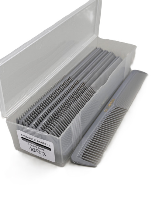 Solo Barbers 7" All Purpose Combs Gray Color - Barber Salon Supply
