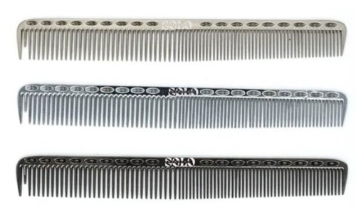 Solo Barbers Metal Antistatic Barber Combs - Barber Salon Supply