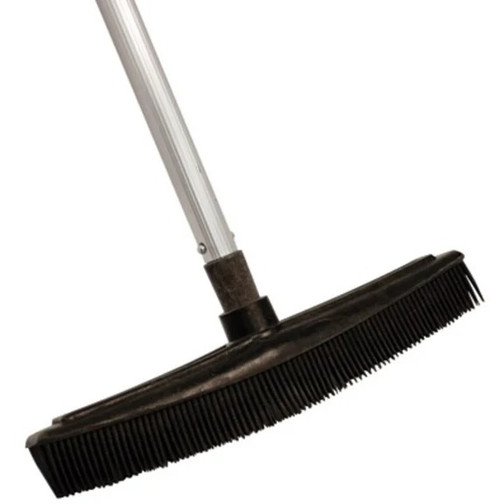 Rubber Broom with Telescopic Handle - Barber Salon Supply