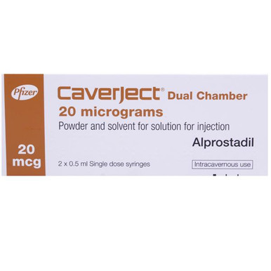 Caverject Dual Chamber 20 mcg ml 1 injections Pharmacy2U