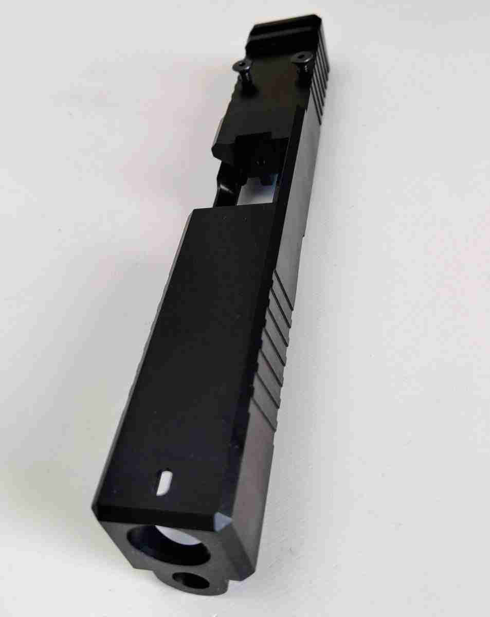 Stripped Glock 17 Gen 1-3 DLC RMR Slide with Cover Plate | 3CR Tactical