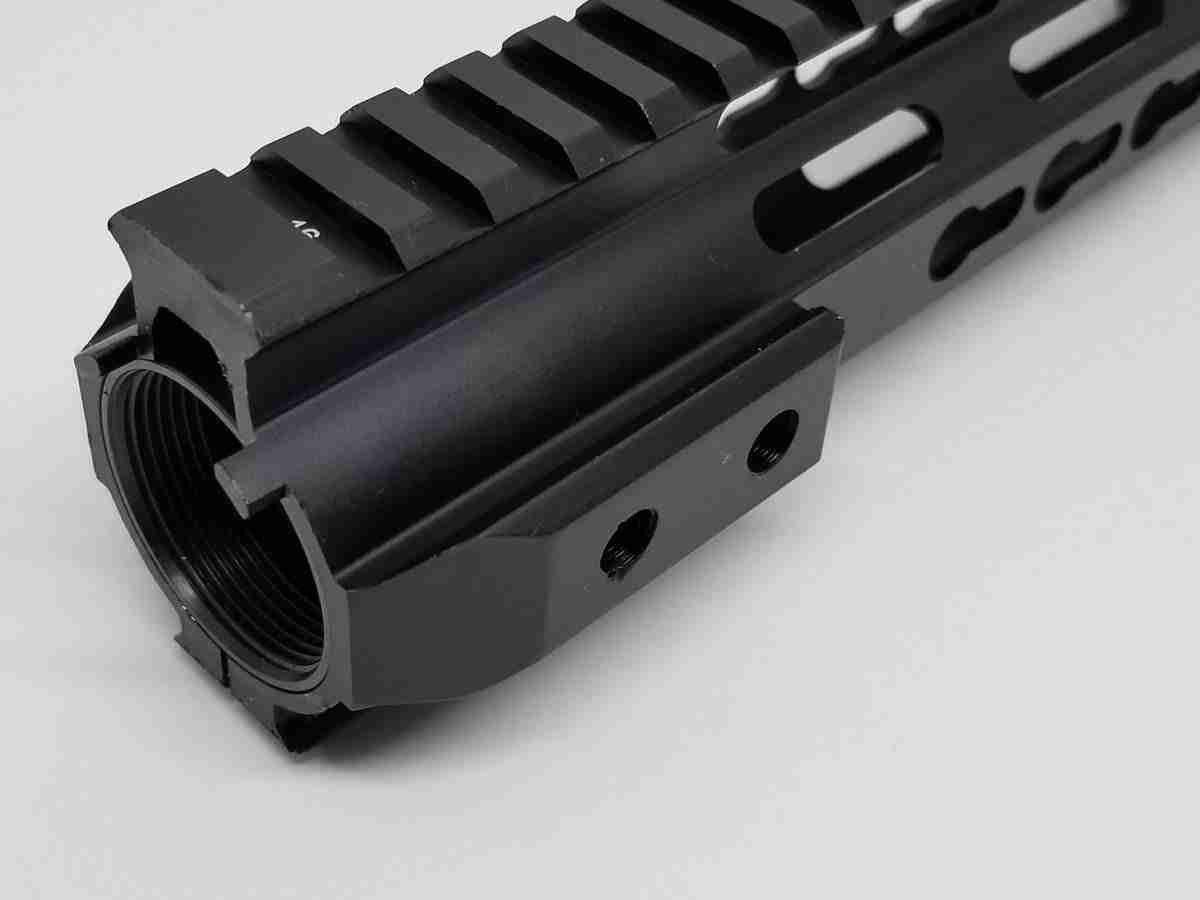 12.5" Keymod Clamp-On Slim Free Float Handguard with Steel Barrel Nut ...