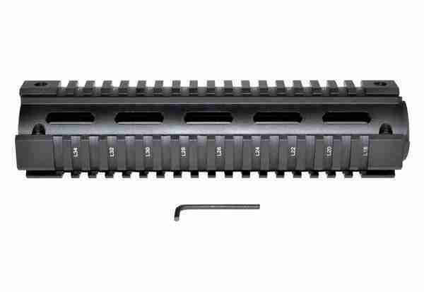 8.75" Mid Length Low Profile 2 Piece Drop-in Quad Rail for .308 DPMS ...