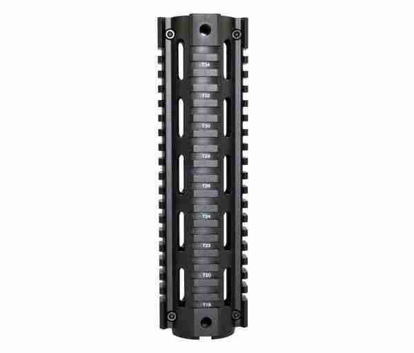 8.75" Mid Length Low Profile 2 Piece Drop-in Quad Rail for .308 DPMS ...