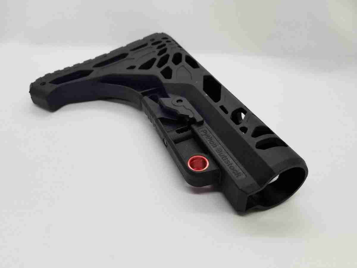 Black Minimalist Collapsible Python Stock Design Stock - 3CR Tactical
