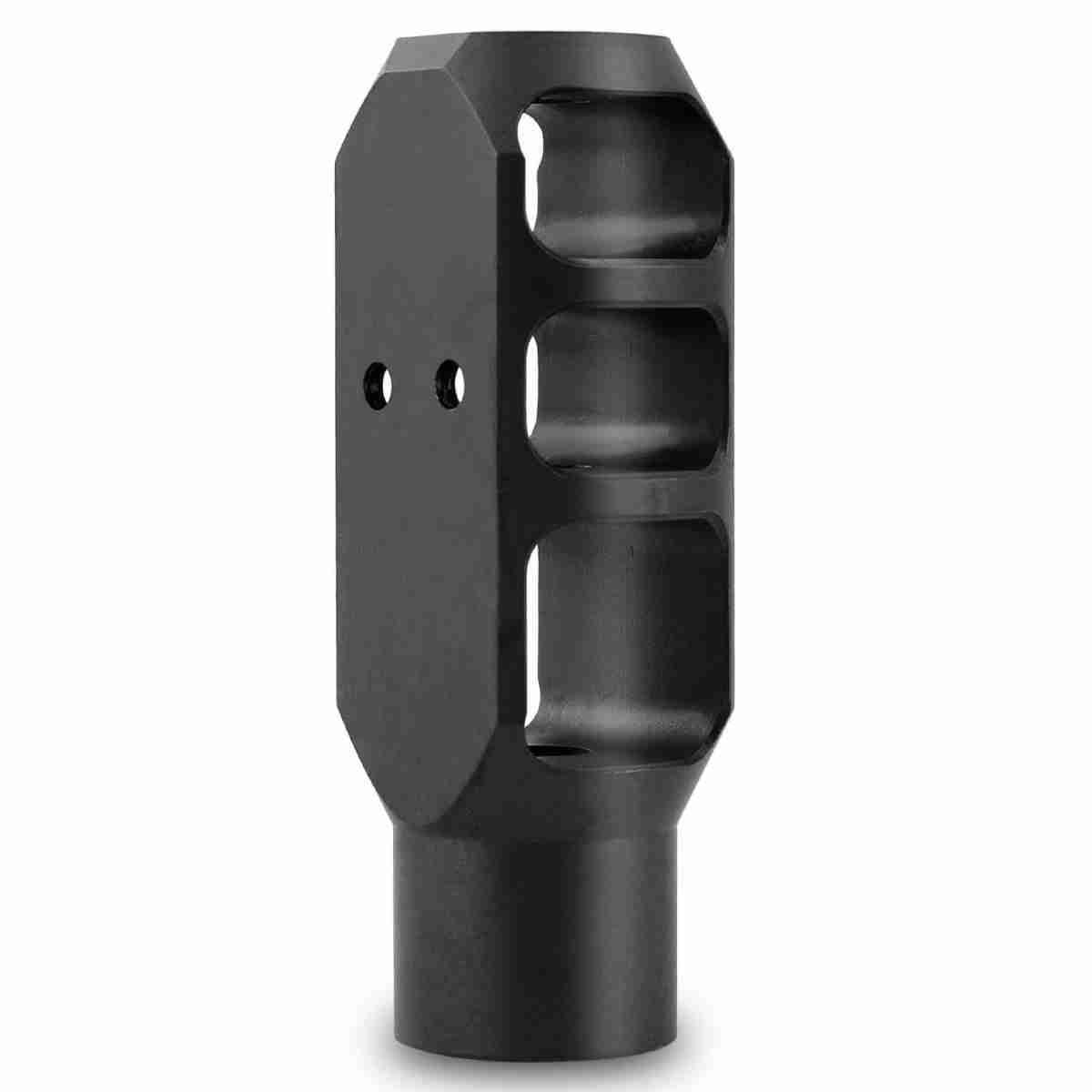 Steel 1/2 x 28 Thread Muzzle Brake / Flash Hider - 3CR Tactical