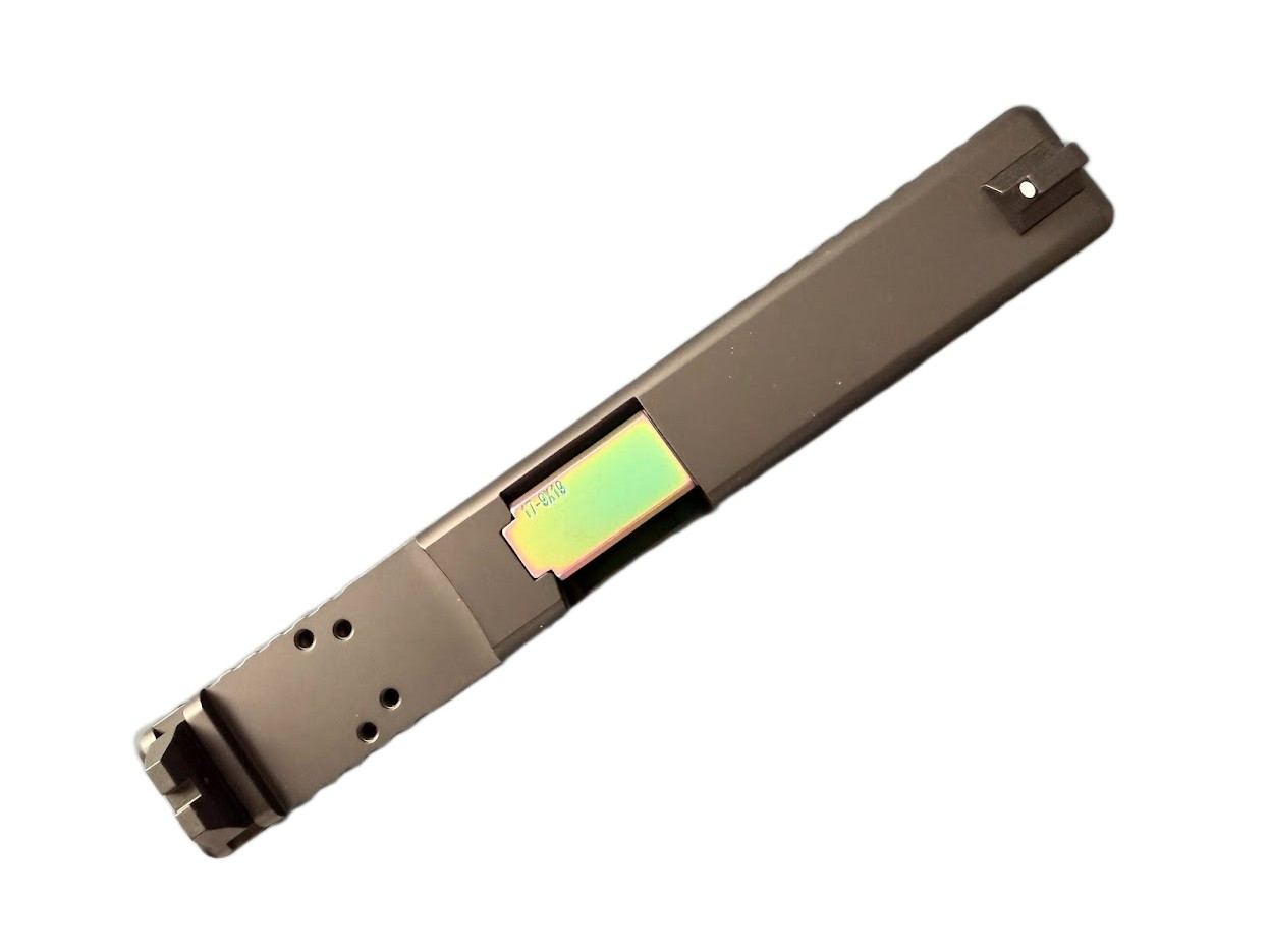 Assembled RMR Slide for Glock 17 Gen 3 — Rainbow Oil Slick
