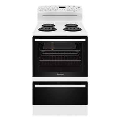 Westinghouse 60cm White Electric Freestanding Cooker - Betta Electrical