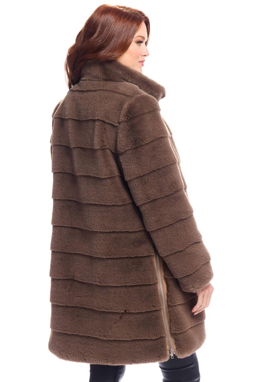 Mocha Faux Fur Getaway Coat - Fabulous Furs
