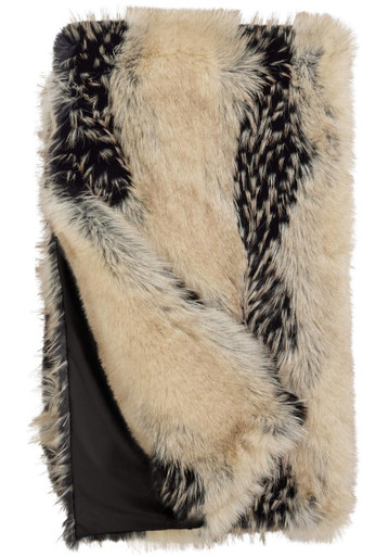 Limited Edition Ivory Fox Faux Fur Throws