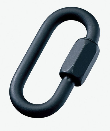 Maillon Rapide Stainless Steel Large Opening Black