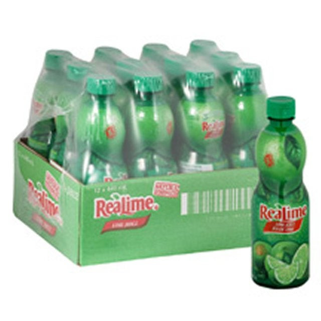 Realime Lime Juice, Plastic | 440ML/Unit, 12 Units/Case