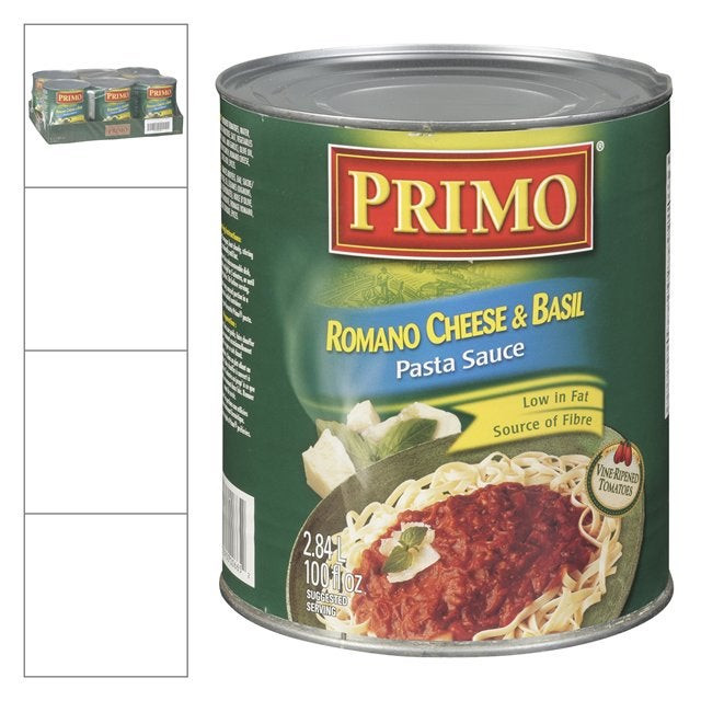 Primo Romano Basil Spaghetti Sauce | 2.84L/Unit, 6 Units/Case