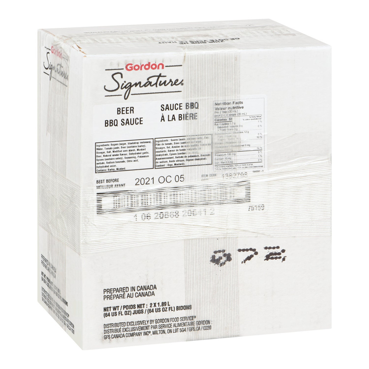 Gordon Signature Beer BBQ Sauce | 1.89L/Unit, 2 Units/Case