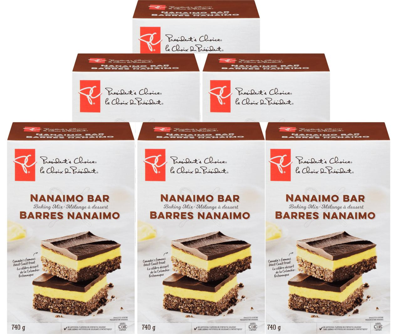 President’s Choice Nanaimo Bar Baking Mix 740g (6 pack)