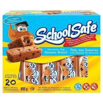 School Safe Banana Chocolate Chip Muffin Bars - 20 × 40g | Wholesome ...