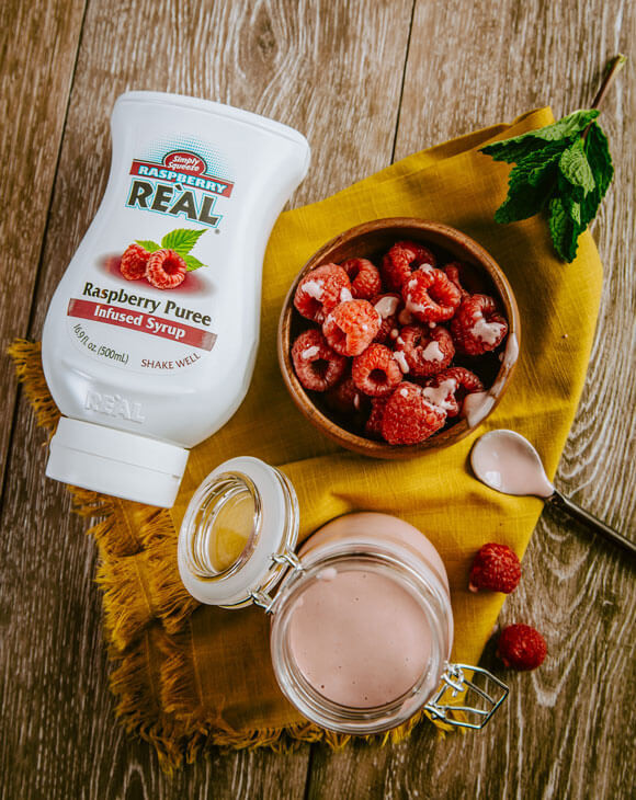 Real Raspberry Flavor Puree Gourmet Infused Syrup 16.9 fl. oz.