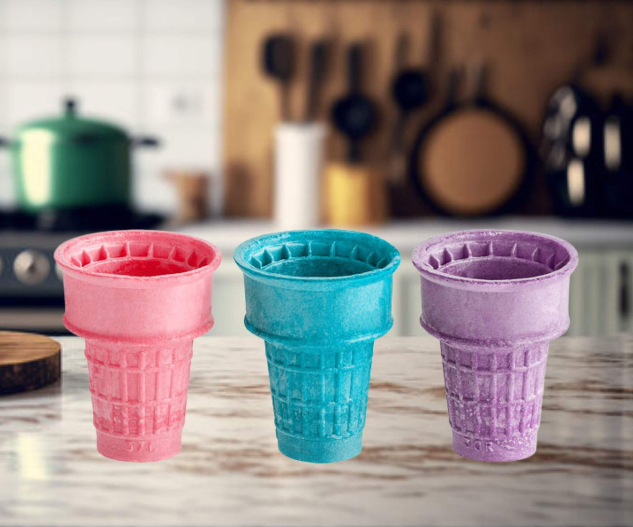 JOY Assorted Color Flat Bottom Cake Cone - 216/Case | 16 Cases Per ...