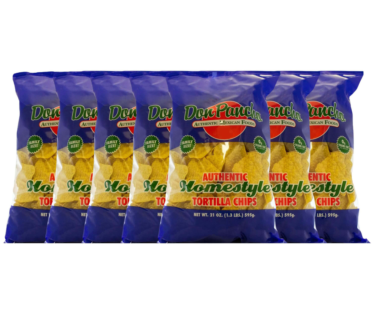 Don Pancho Home Style Chips 21 oz/(7-Case) - Family Size Homestyle ...