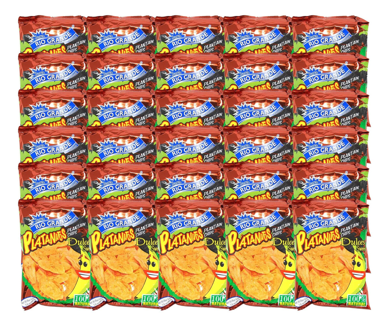 Rio Grande Plantain Chips Sweet 3 oz/(30-Case) - Deliciously Sweet Ripe ...